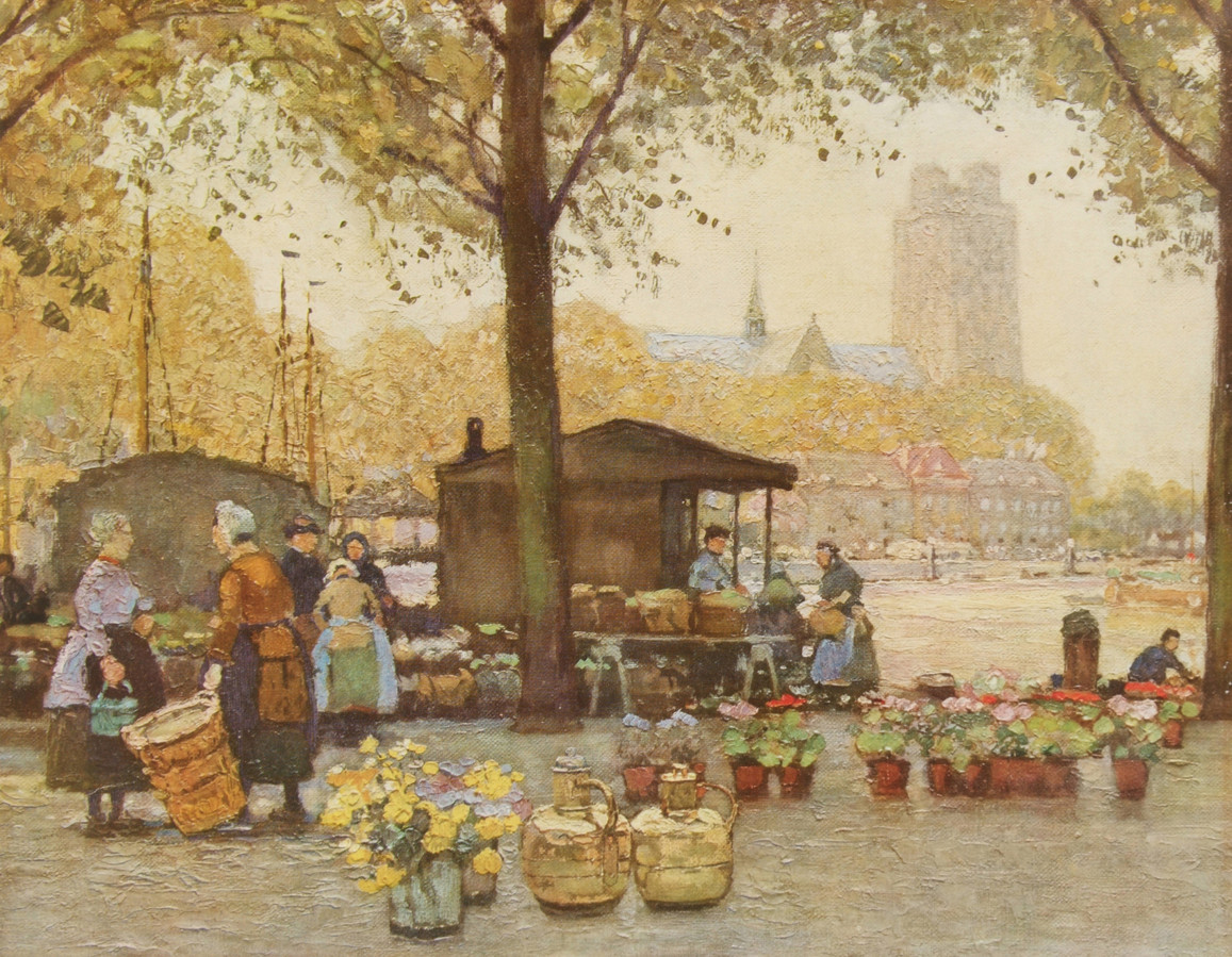 De Duitse kunstenaars Hermann en Hermanns waren verzot op Dordrecht ...