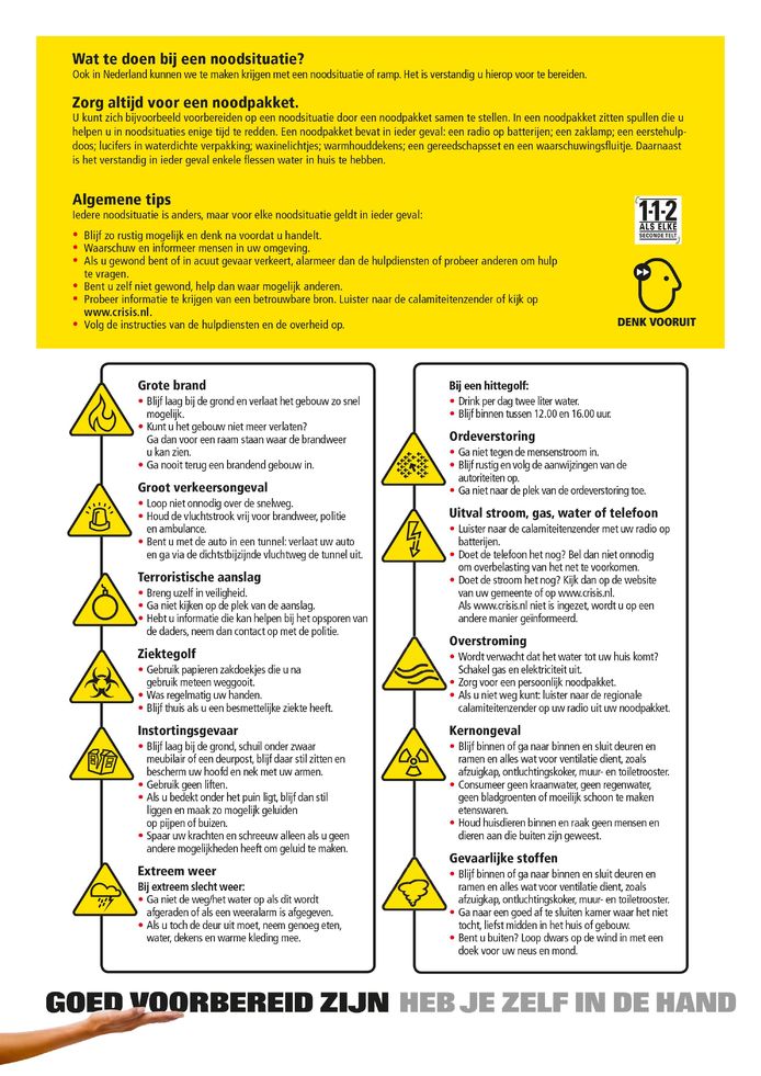 Iedereen noodpakket in huis, de goedkoopste zijn een paar tientjes, het ...