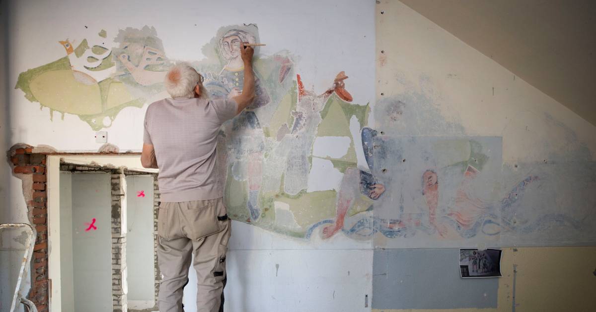Redding van muurschildering is monnikenwerk: ‘Stukje voor stukje ...