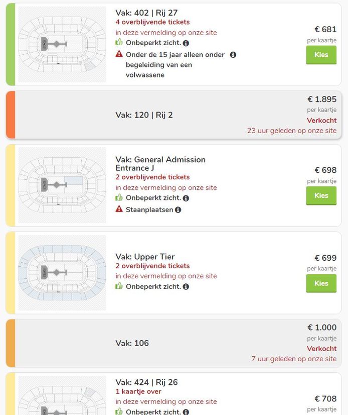 Tickets voor Europese tour Taylor Swift online doorverkocht voor duizelingwekkende bedragen ...