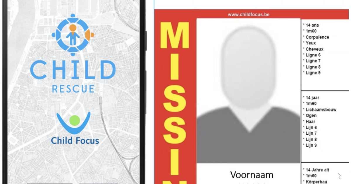 Child Focus lanceert opsporingsapp: “Kostbare tijd winnen door snel ...