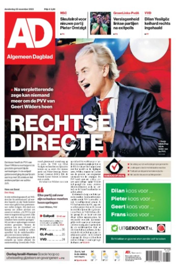 “Politieke aardverschuiving”: dit schrijven Nederlandse kranten over ...