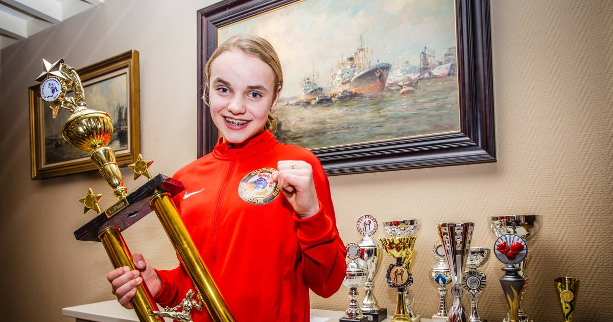 Kickboksster Lisha (12): Doe geen moeite, ik leg je zo op de grond ...