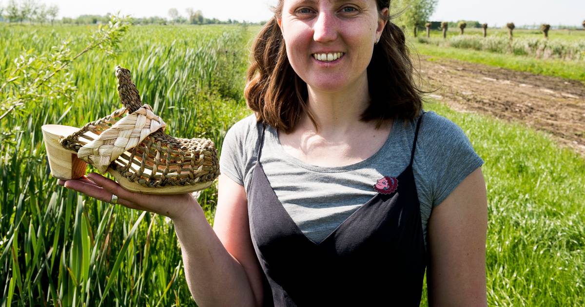 Bijzonder! Iris maakt hippe moerasklomp van riet: ‘Weggooien vond ik ...