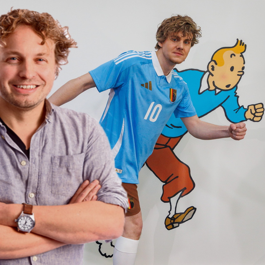 Het Kuifje-tenue van de Belgische voetballers verdient navolging | Foto ...