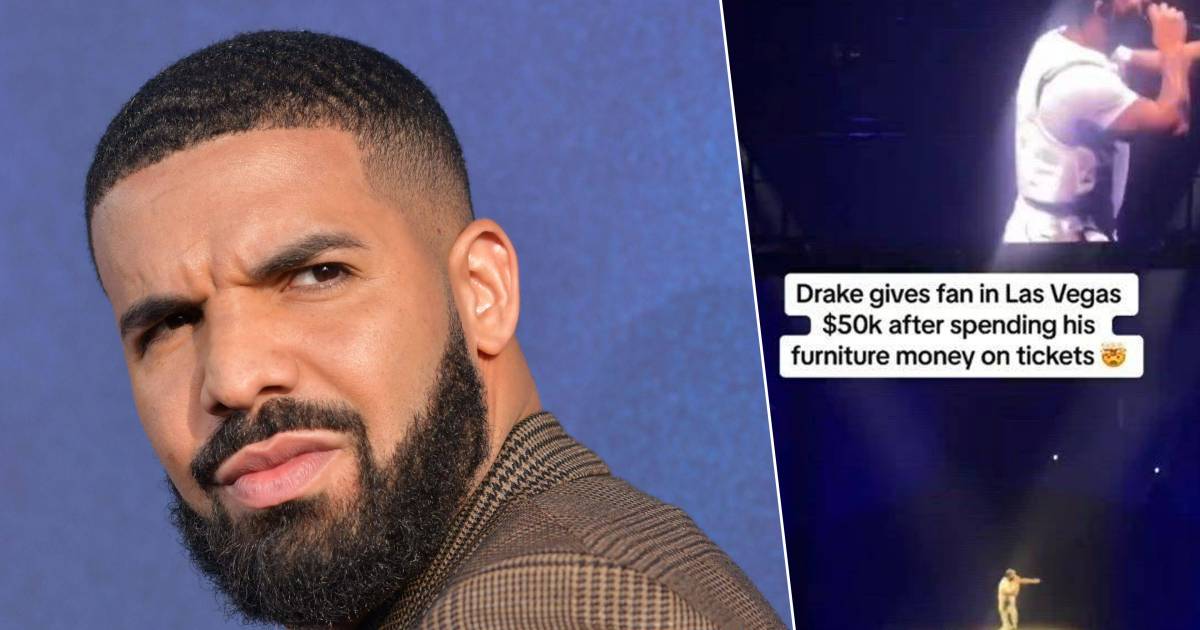 Drake schenkt 50.000 dollar aan fan die geld voor nieuwe meubels uitgaf ...