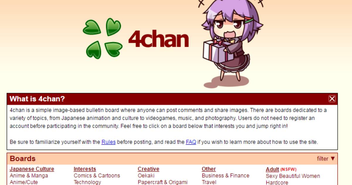 Comment 4chan est devenu l'endroit le plus libre et le plus dégoûtant ...