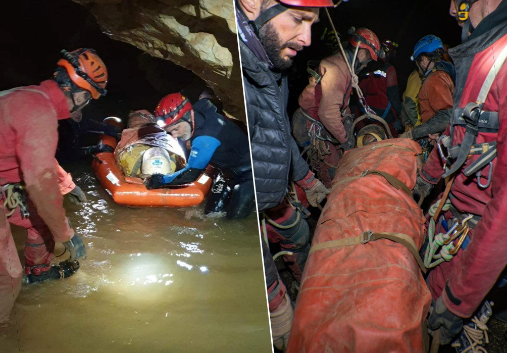 Reddingswerkers hadden dynamiet nodig om Vlaamse speleoloog (47) uit ...