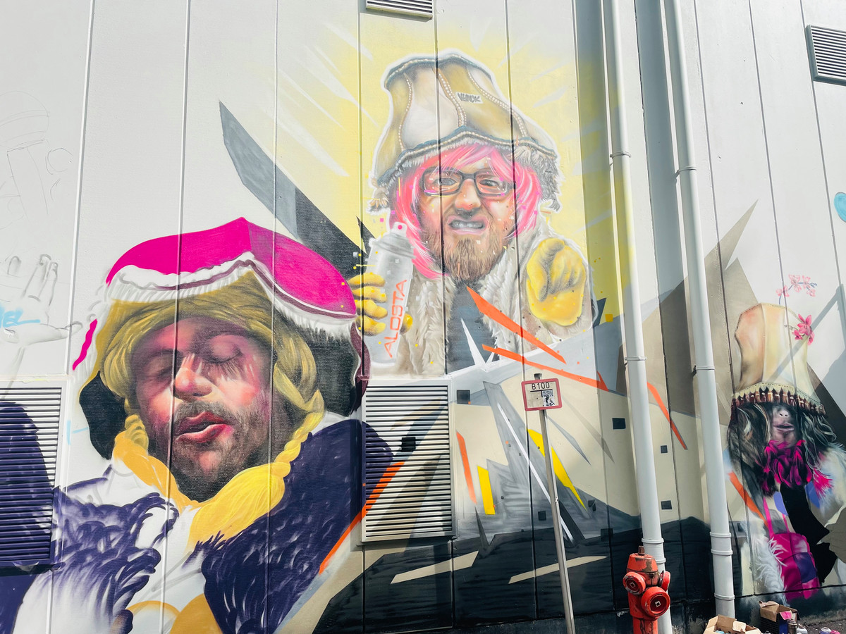 Muurschildering van Ilse en Kamiel krijgt kleur: “Ook Cyriel Troch ...