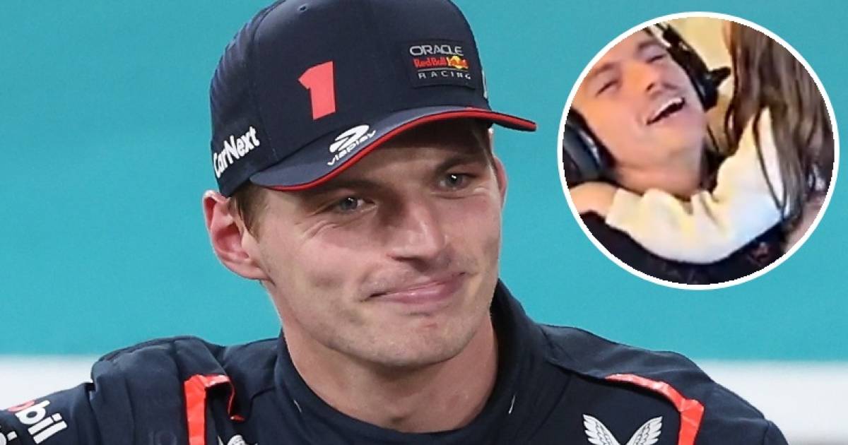 Max Verstappen troost stiefdochter (4) die huilend zijn livestream ...