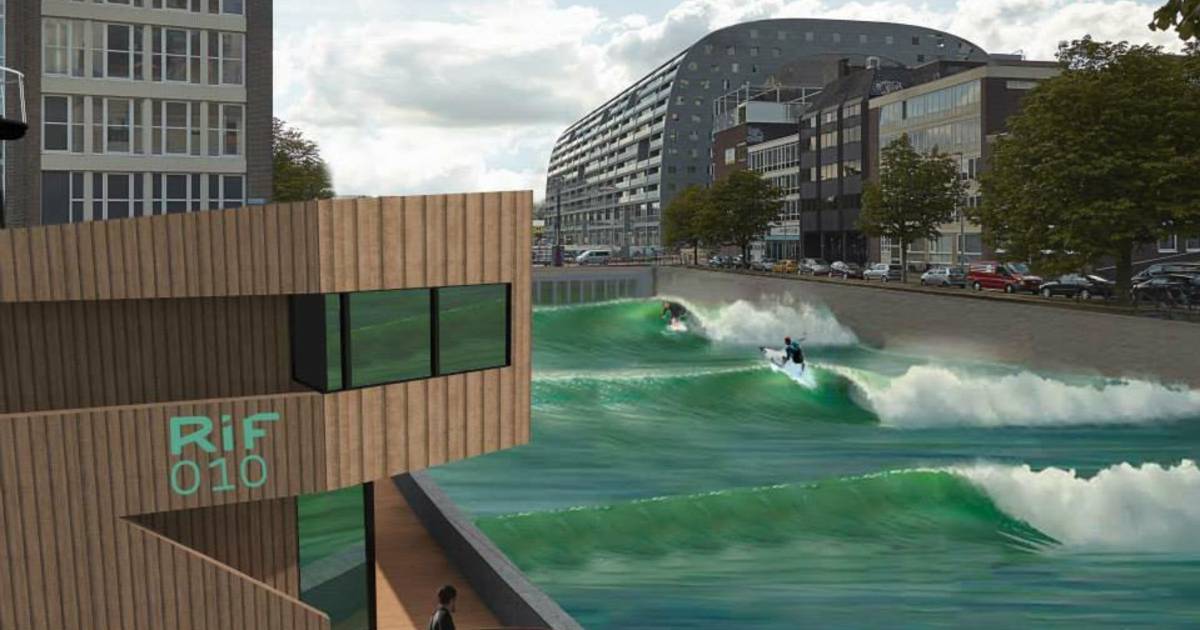 Surfen op golven in hartje Rotterdam stap dichterbij | Rotterdam | AD.nl