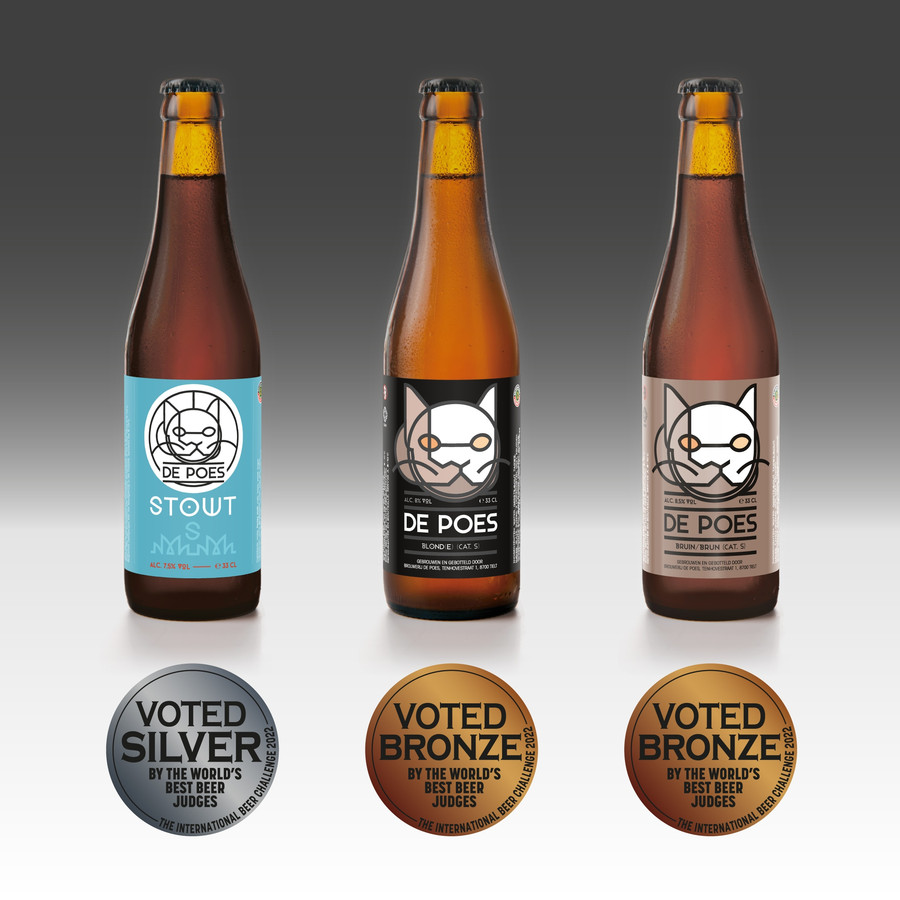 Vier medailles op week tijd voor brouwerij De Poes | Foto | hln.be