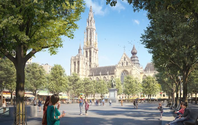 Heraanleg Groenplaats start in 2024 | Antwerpen | hln.be