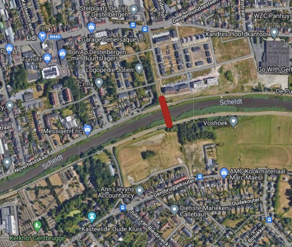 Hier komt nieuwe fietsbrug over Schelde te liggen: Vlaamse overheid ...