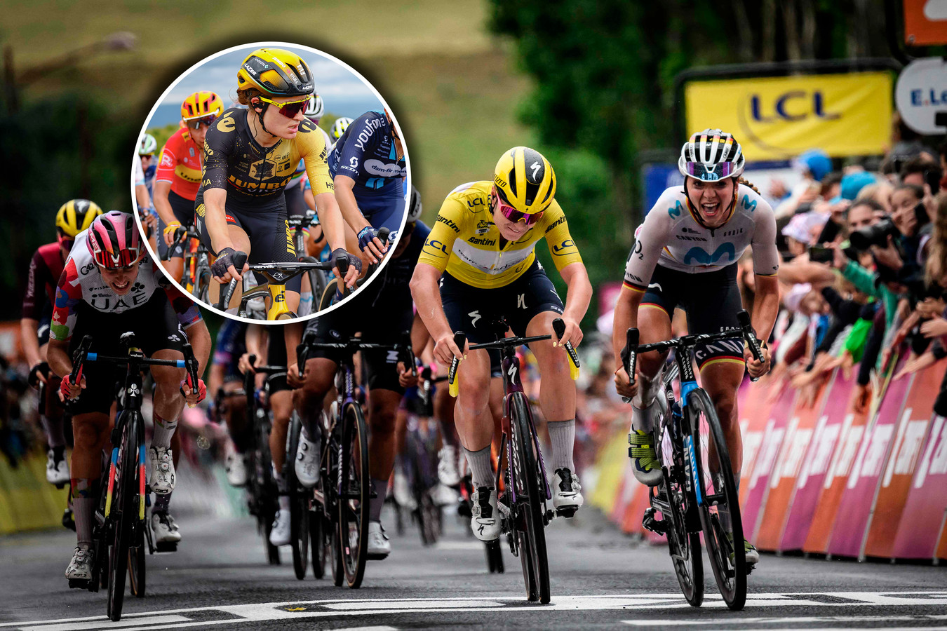 Eva van Agt naar huis na vreselijke val in Tour de France Femmes ...