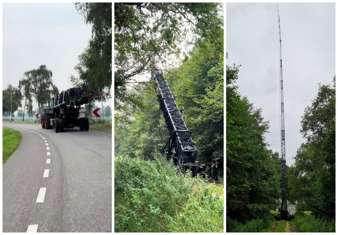 Zendpiraten takelen mast van 75 (!) meter omhoog: ‘Wij zeggen altijd ...