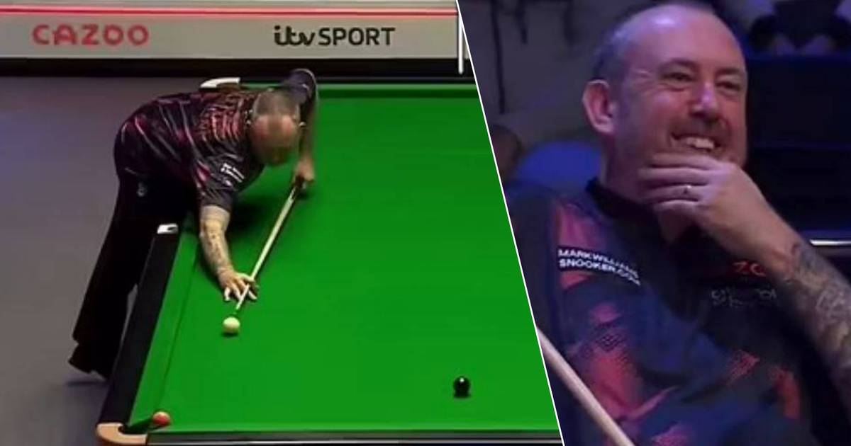 KIJK. “Eén van de shots van het jaar!”: Williams legt nog een snooker ...