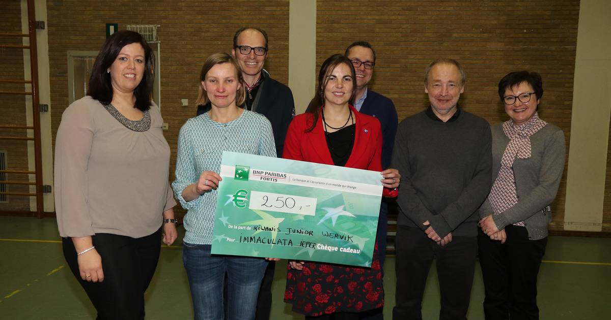 Kiwanis schenkt cheque aan sociaal fonds Immaculata | Ieper | hln.be Kiwanis schenkt cheque aan sociaal fonds Immaculata | Ieper | hln.be