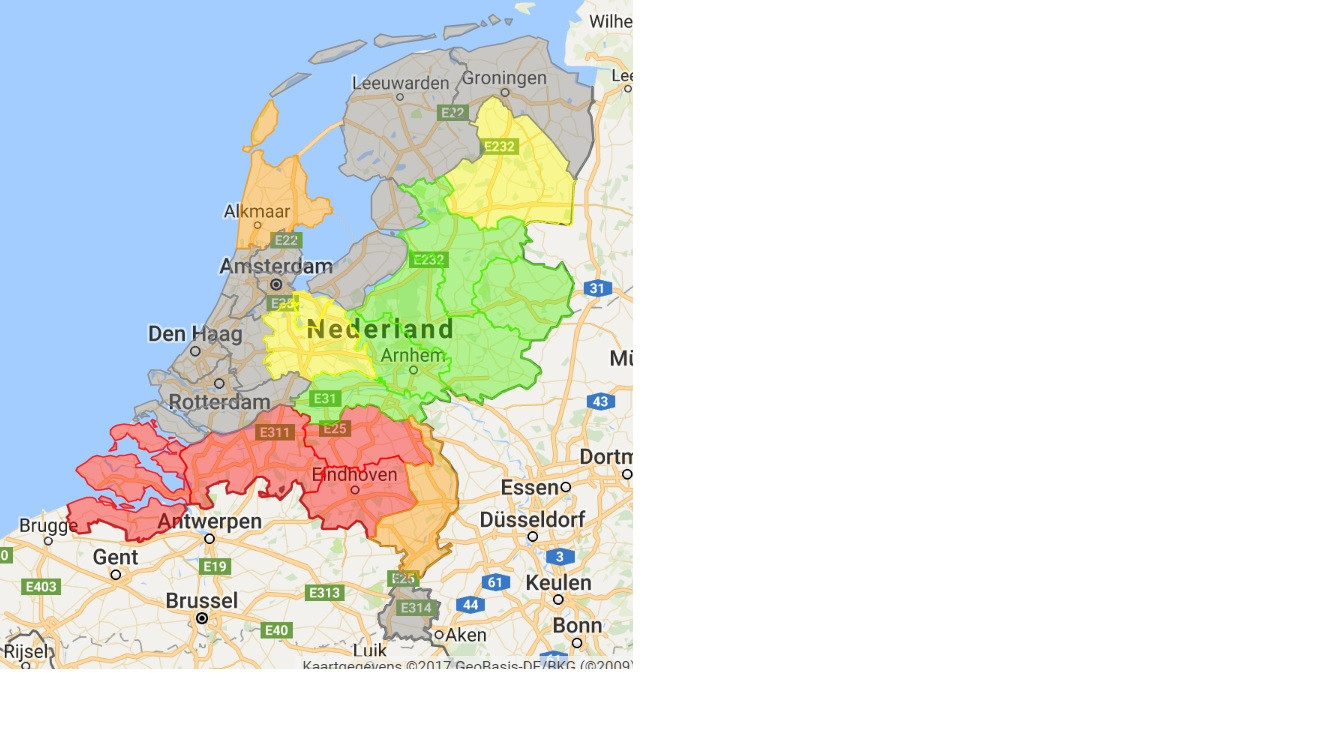 Het is nu Code Groen, Geel, Oranje en Rood in Twente | Foto | tubantia.nl