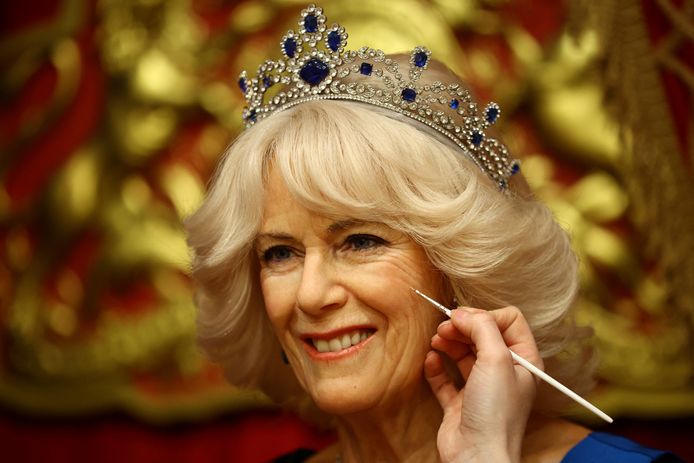Madame Tussauds onthult nieuw wassen beeld van koningin-gemalin Camilla ...