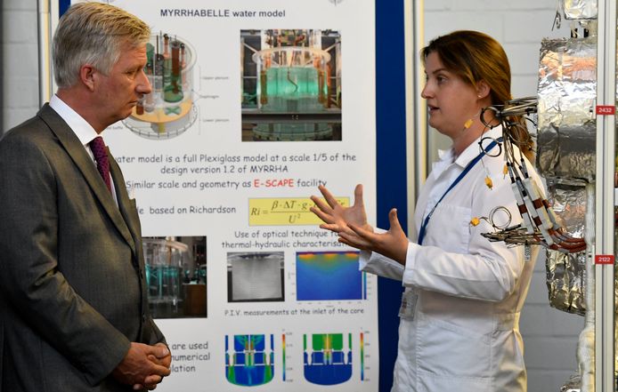 Koning Filip bezoekt Myrrha-project van SCK | Mol | hln.be