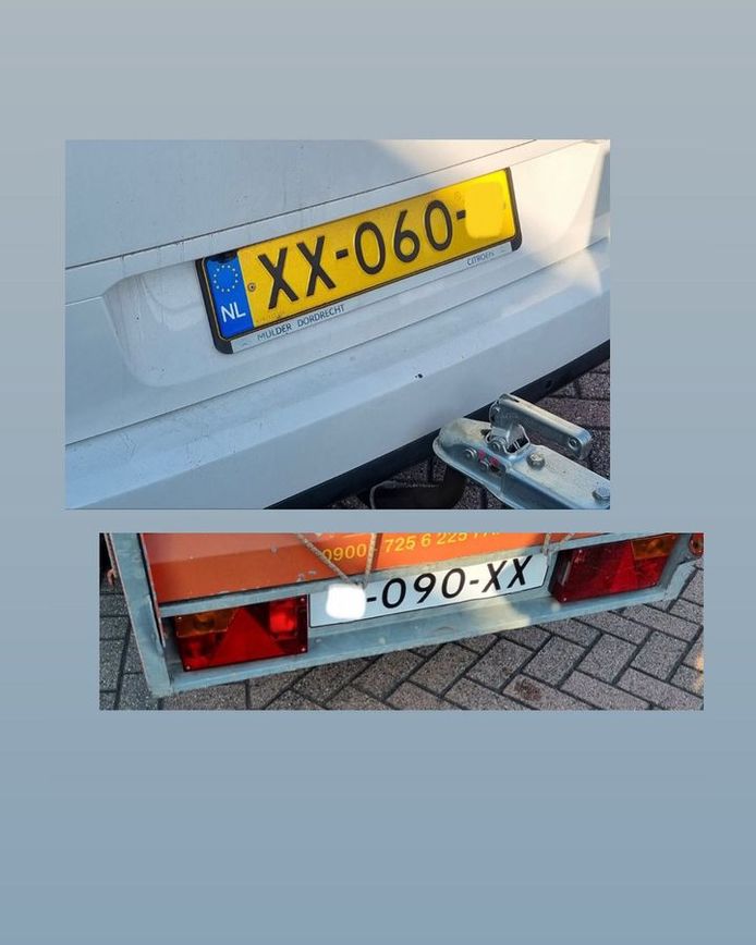 Kentekens van auto en aanhanger komen niet overeen: al snel ontdekken ...