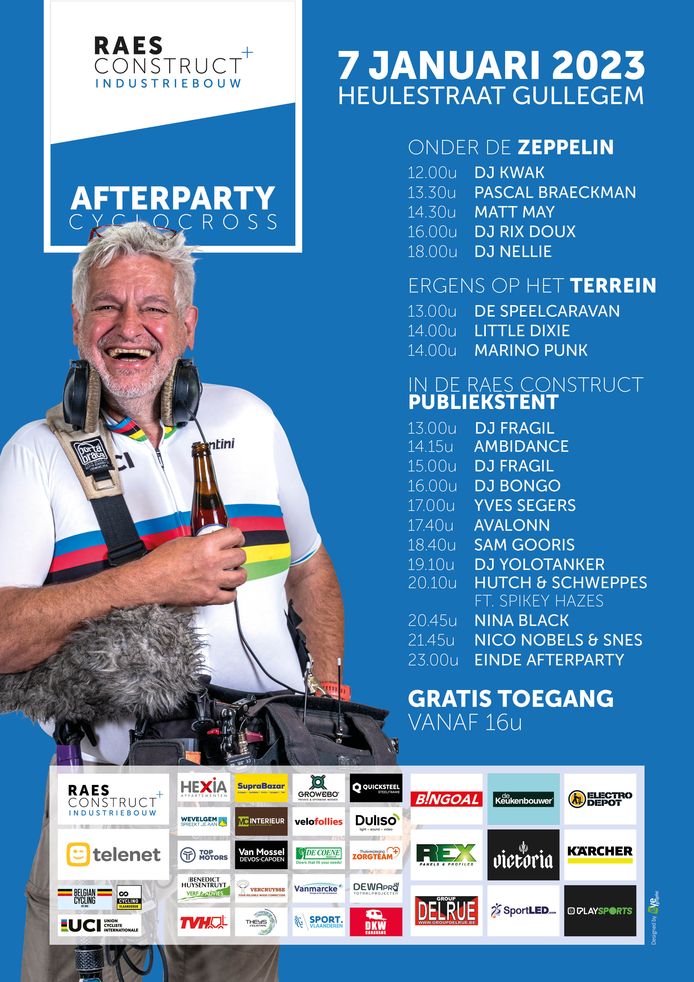 Klankman Pascal Braeckman siert affiche Hexia Cyclocross | Wevelgem ...