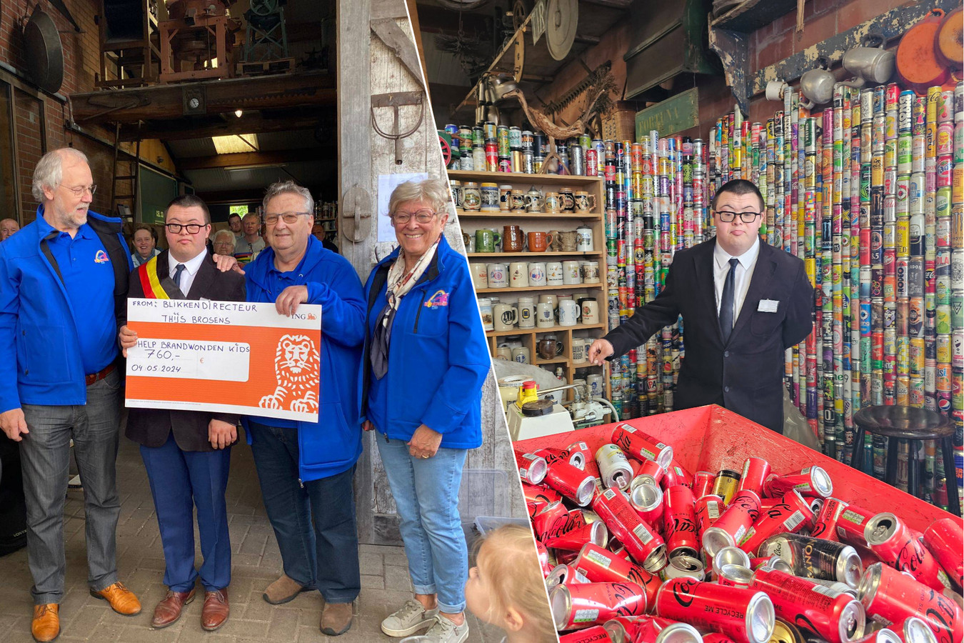 Hoe Thijs (29), directeur van de ‘Blikkenfabriek’, opnieuw goed doel ...