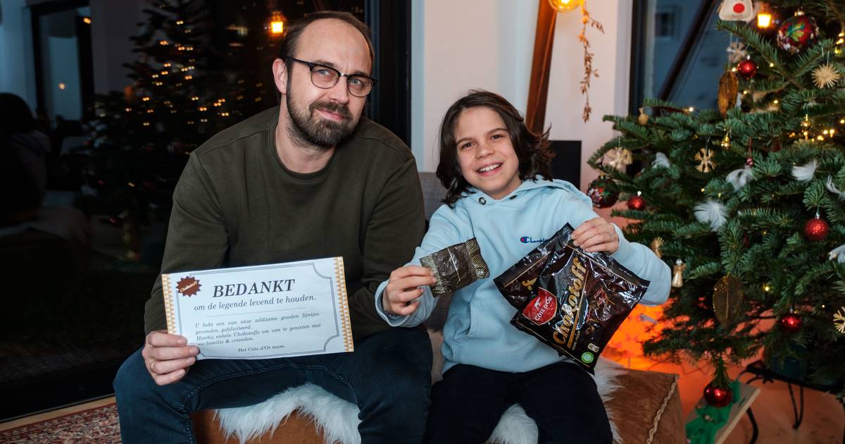 Louis (11) wint schat dankzij gouden streep op Chokotoff-papiertje ...