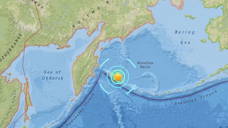 Tsunamigevaar na zeebeving Beringzee voorbij | De Morgen