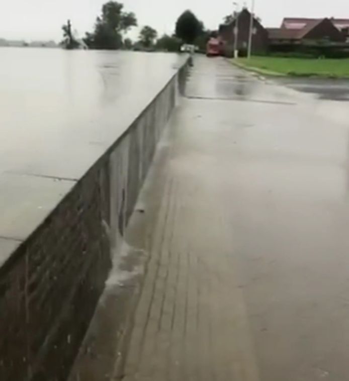 Zo nipt was het dus: video toont aan hoe Maas flirt met overstroming ...