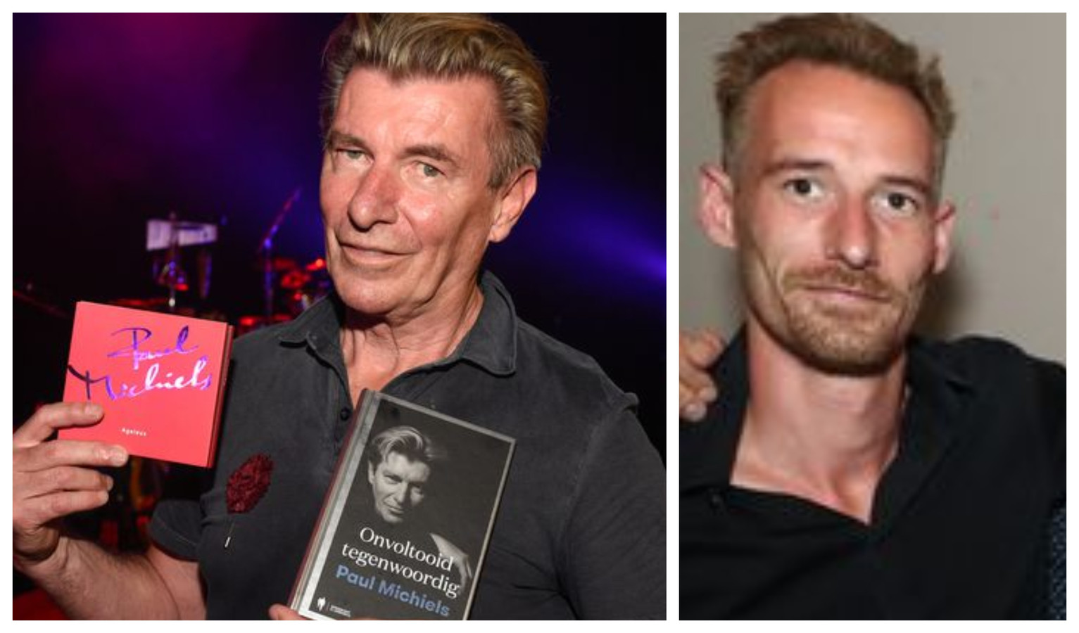 Paul Michiels viert 70ste verjaardag met zijn zoon William (32), die we ...