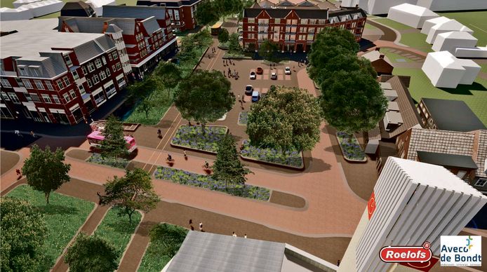 Zo gaat het nieuwe Marktplein in Groesbeek eruitzien: veel groener ...
