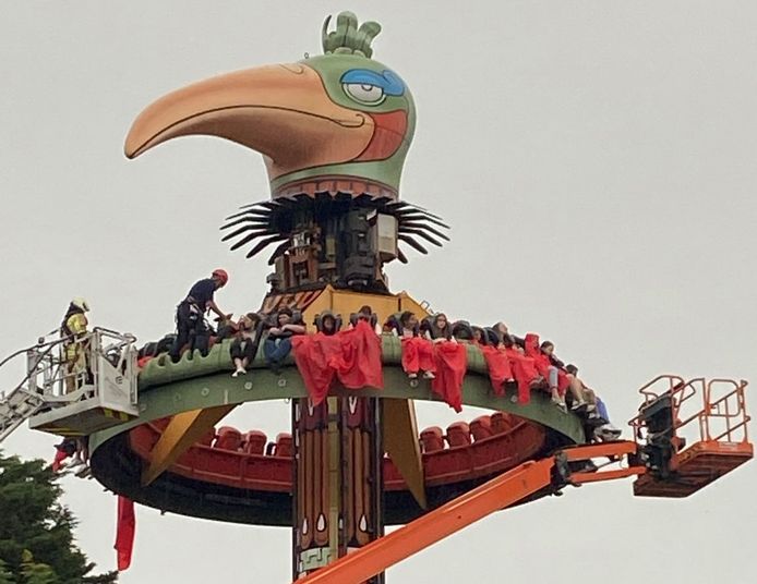 KIJK. Voor tweede keer in twaalf dagen blokkeert attractie El Volador ...