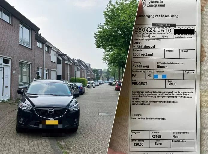 Boosheid om parkeerbon: al tientallen jaren parkeren ze op de stoep, nu ...