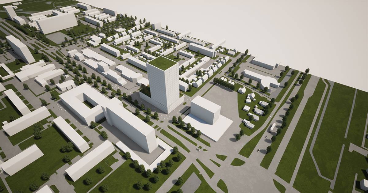 Omwonenden schrikken van plan torenflat in Spijkenisse: gebouw ruim 80 ...