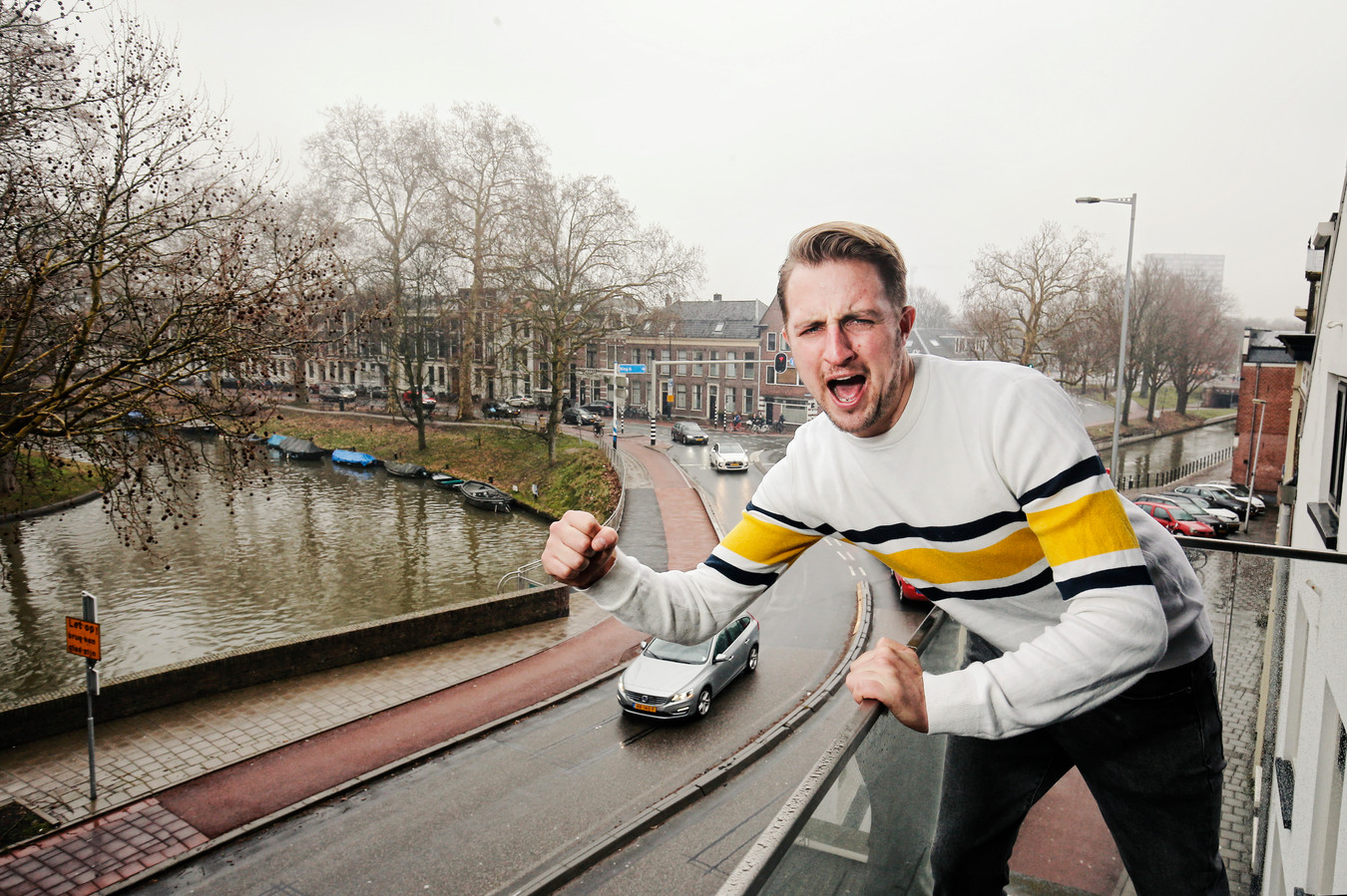 Op het mooiste wielerbalkon van Utrecht leeft Joris nu al toe naar de ...