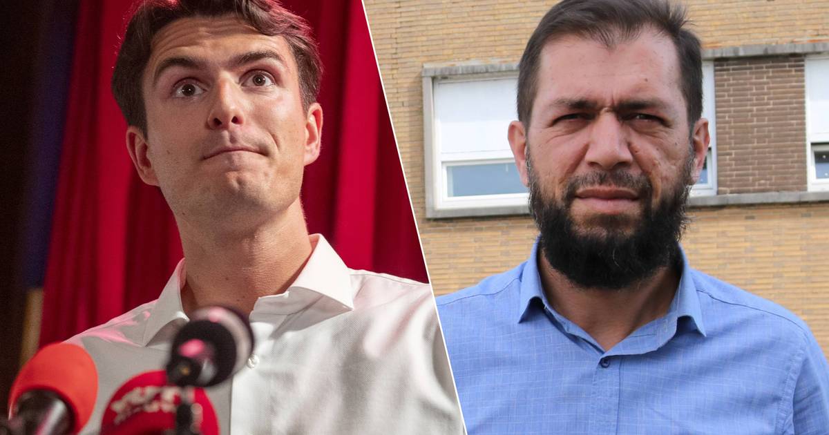 Vooruit-voorzitter Conner Rousseau gaat in gesprek met de Roma ...