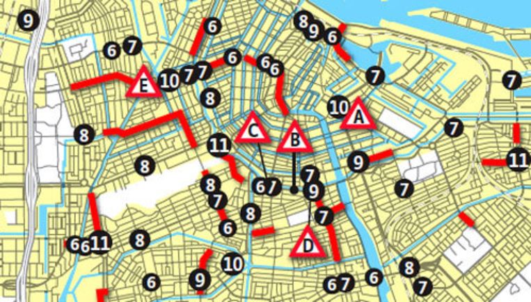 Nóg 66 plekken gevaarlijk | Het Parool