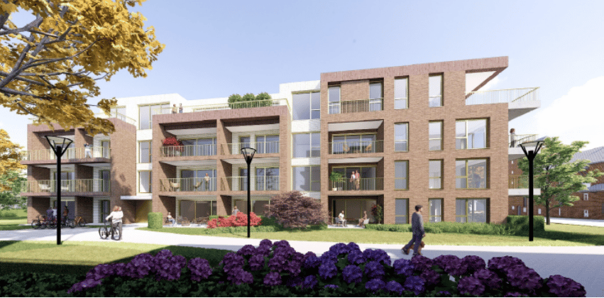 Groen licht voor bouw van 68 appartementen en 6 woningen op site ...