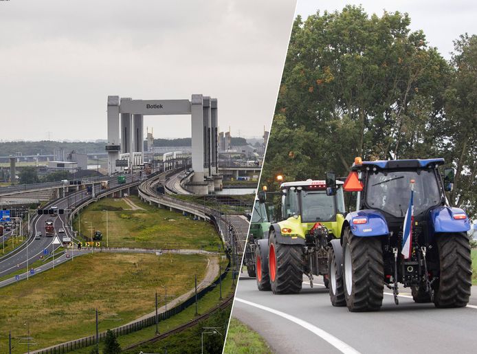 Rijkswaterstaat weigert tractoren op Botlekbrug: ‘Dat is te gevaarlijk ...