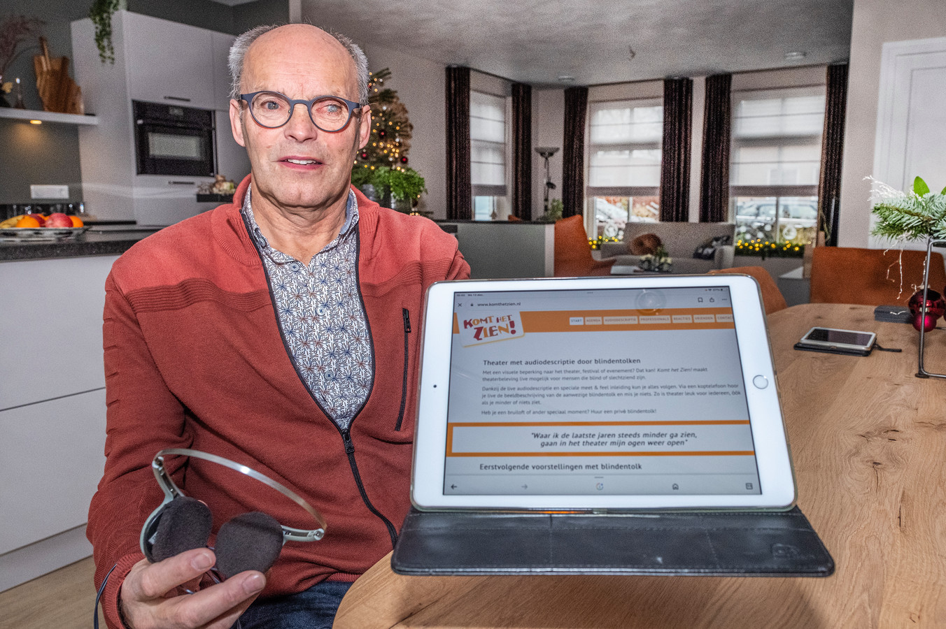 Blind, en toch alles meekrijgen van de voorstelling, zo werkt dat ...
