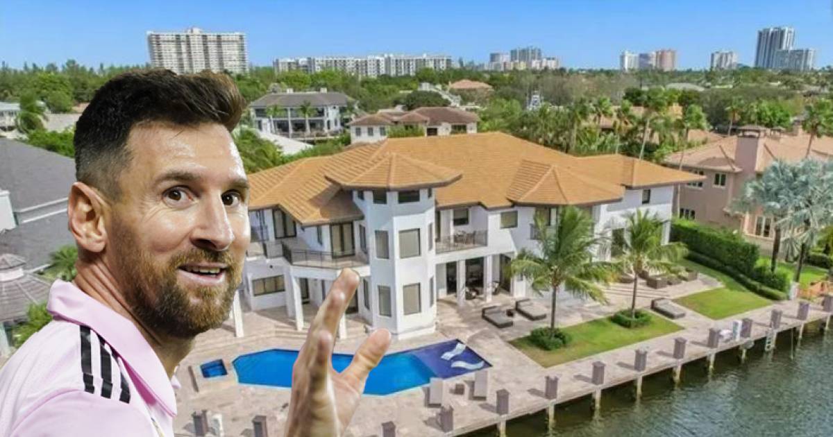 BINNENKIJKEN. De luxe van Messi in Miami: villa met 10 slaapkamers, 8 ...