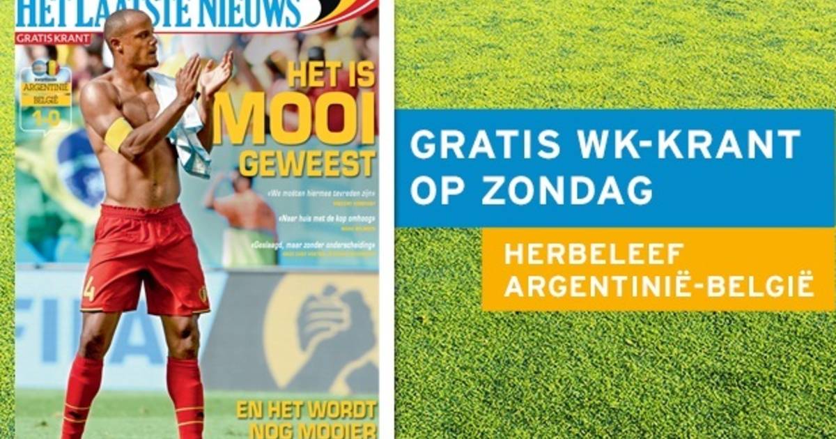 Lees de gratis WK-krant op zondag met alles over Rode Duivels en Oranje ...