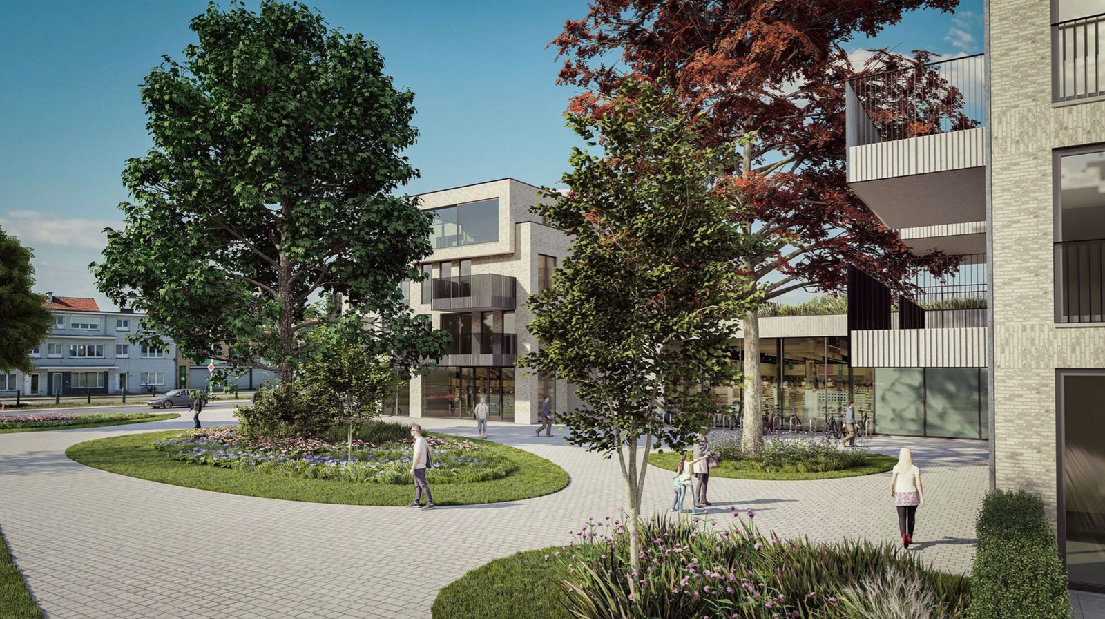 Kim Van Oncen en haar broer Tom starten bouw nieuwe Delhaize in Putte ...