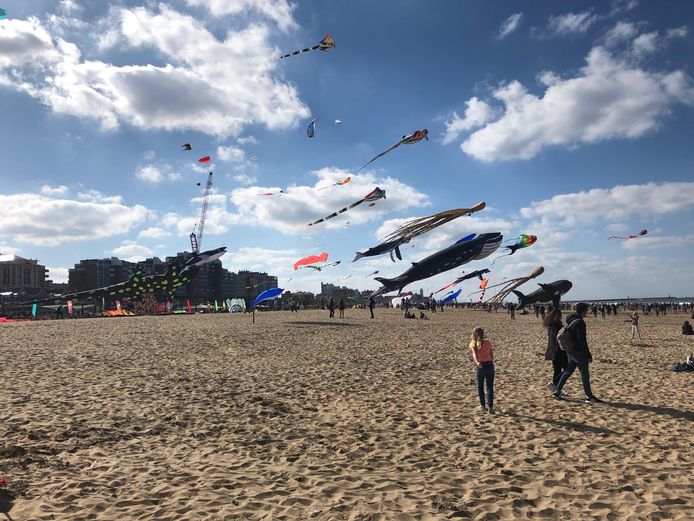 Honderden vliegers vullen de lucht boven het strand | Den Haag | AD.nl
