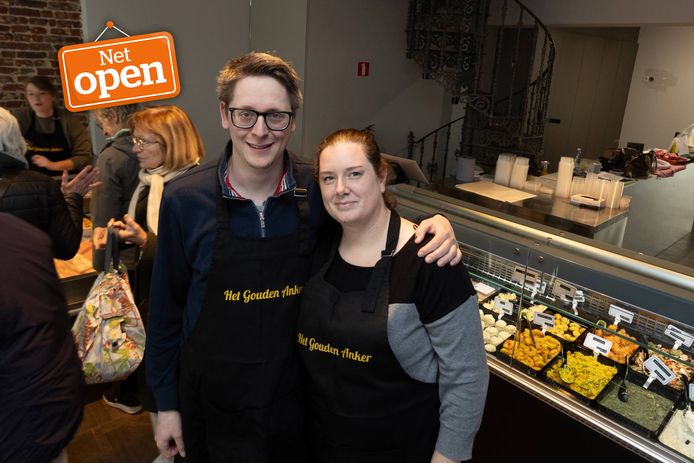 NET OPEN. Alexander en Tamara openen ‘Het Gouden Anker’: "Eindelijk terug een viswinkel in het ...