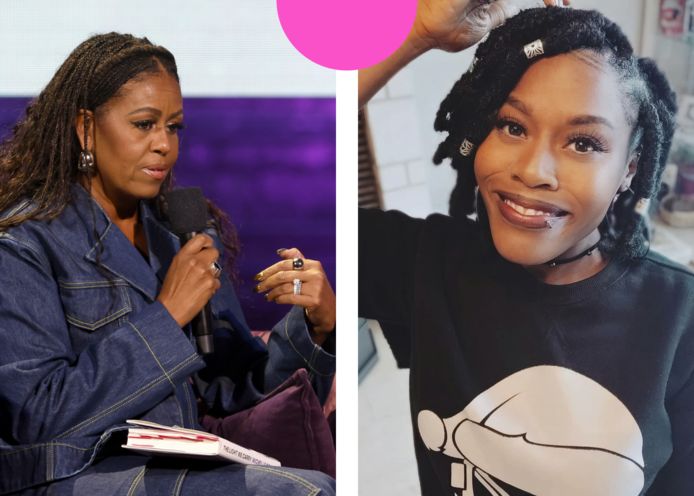 Michelle Obama omarmt natuurlijk haar, zoals steeds meer vrouwen. “Werd ...