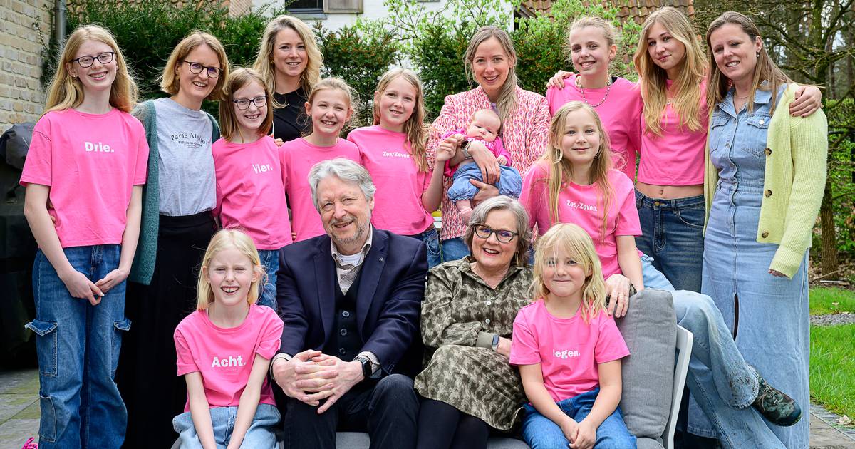 Vier dochters én ook al tien kleindochters, bij de familie Van Goethem ...