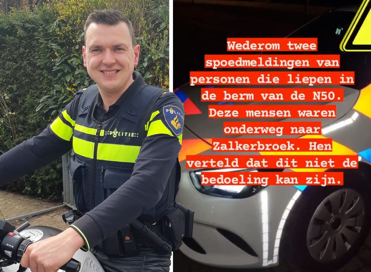Wijkagent haalt tot twee keer toe asielzoekers uit berm langs N50: ‘Er ...